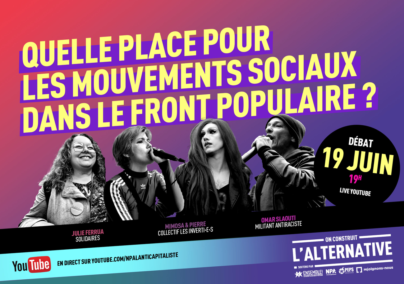 Réunion débat en visio "Mouvements sociaux et Front populaire" | L ...